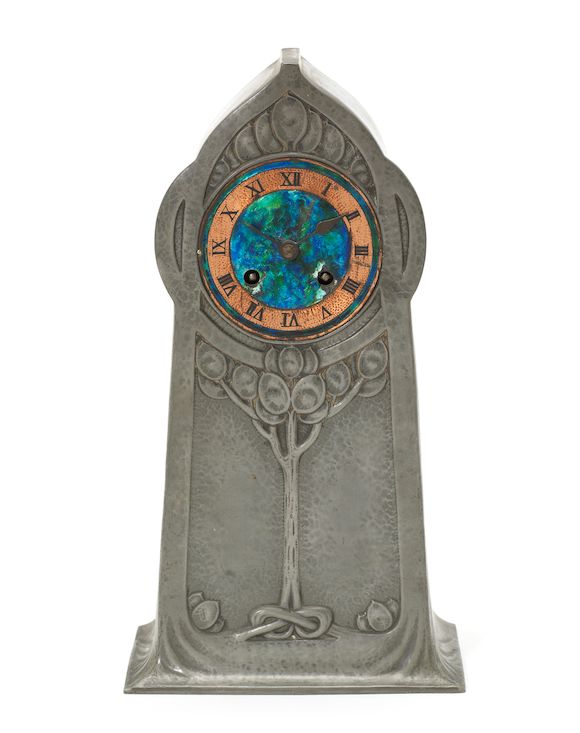 Bonhams : David Veasey for Liberty & Co. A Large Size Pewter and Enamel ...