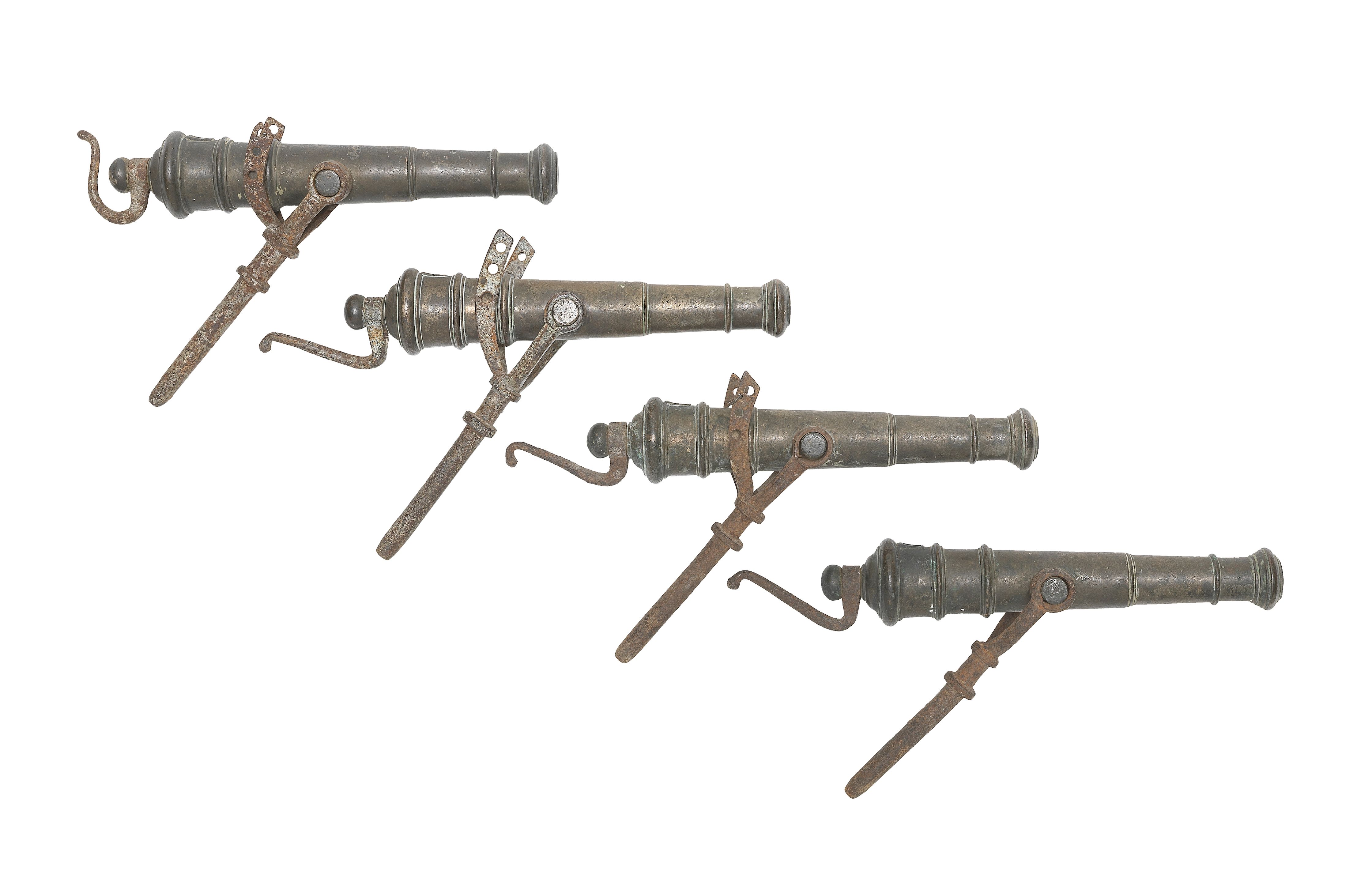 Bonhams : Four Bronze Signal Cannon