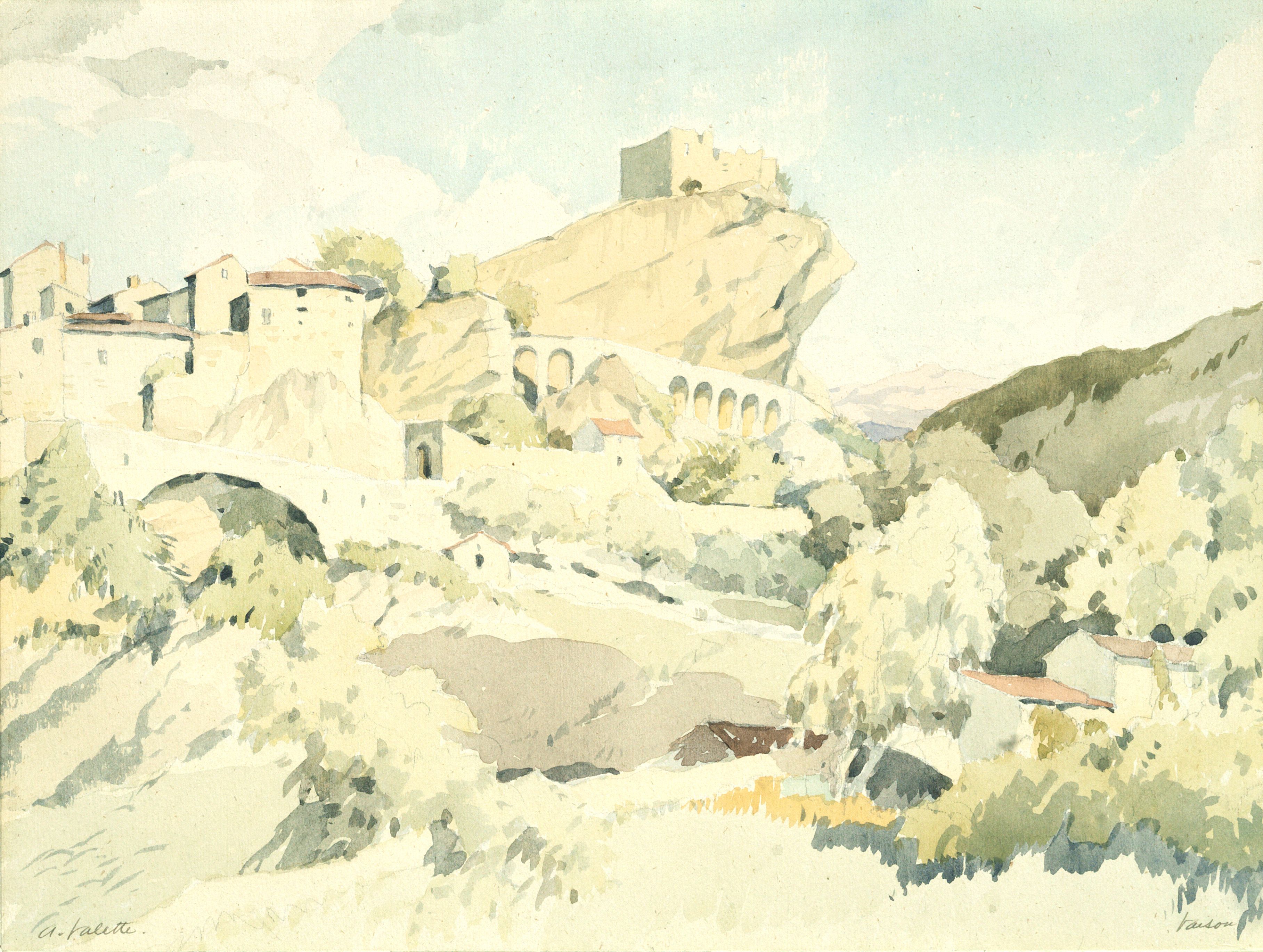 Bonhams : Pierre Adolphe Valette (French, 1876-1942) Vaison la Romaine
