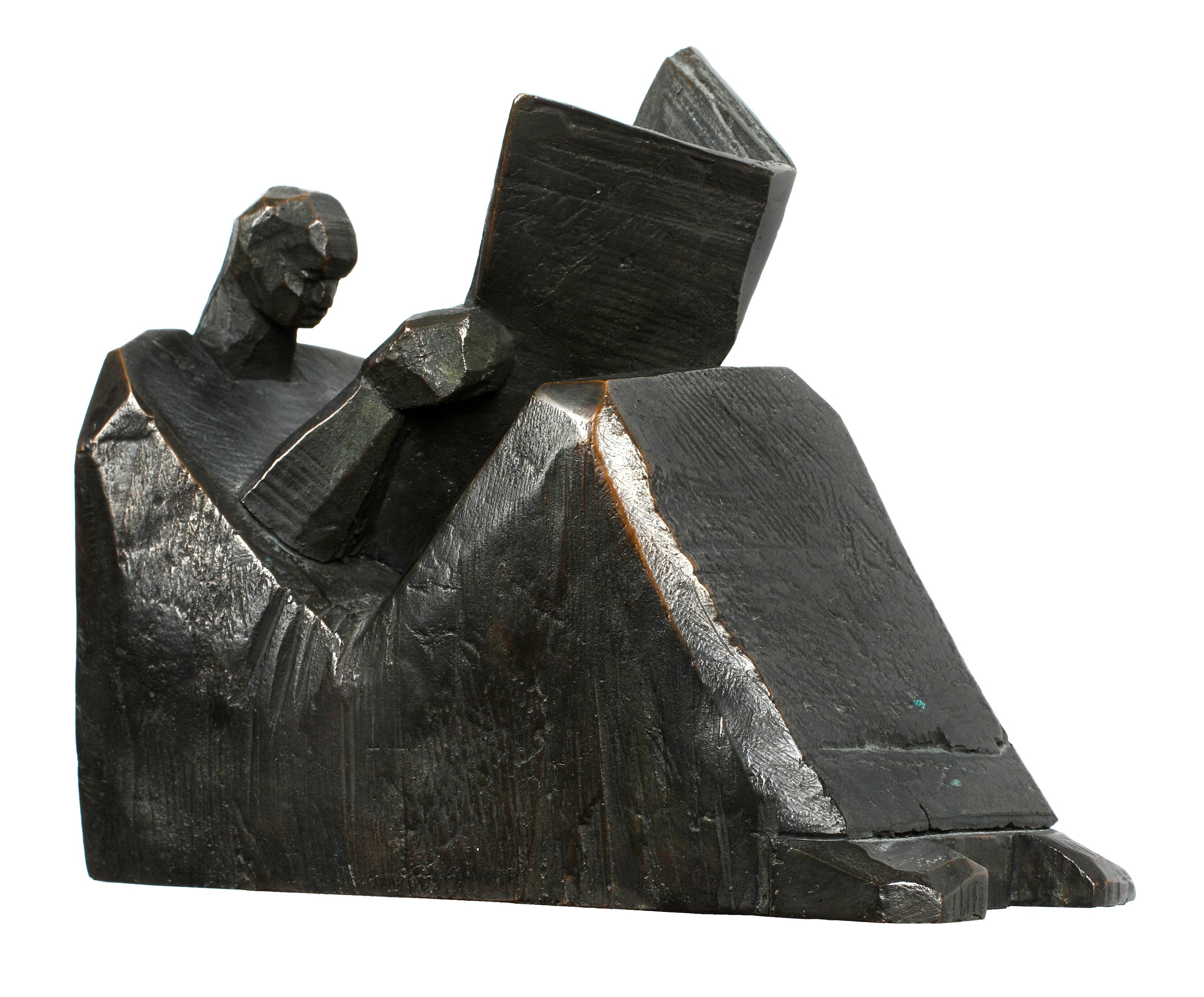 Bonhams : Mats Loden (Swedish, born 1951) Seated figure reading a newspaper
