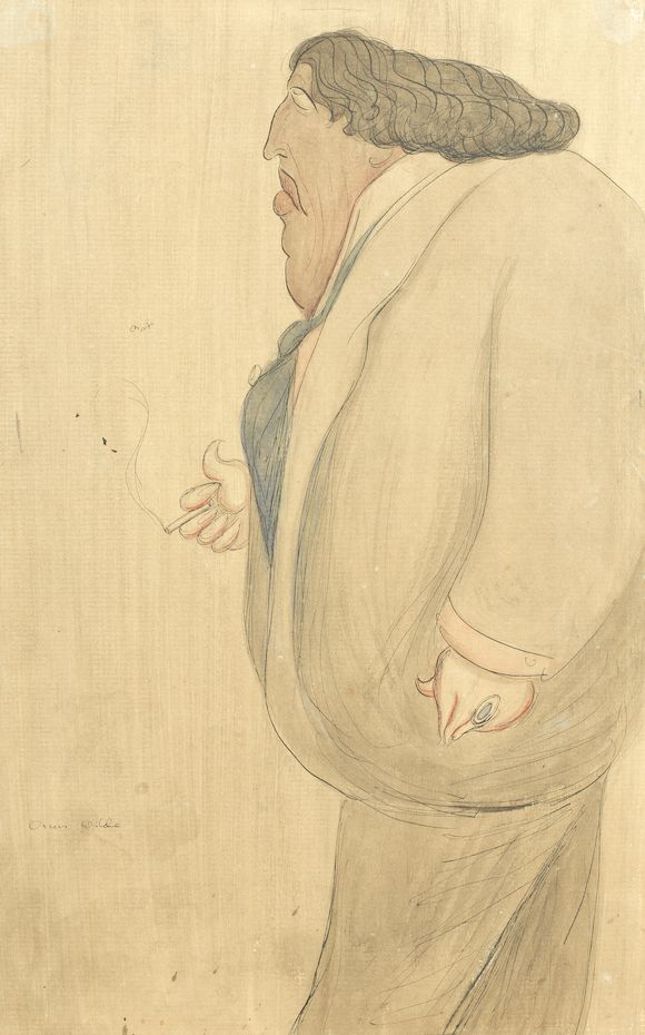 Bonhams : Sir Max Beerbohm (British, 1872-1956) Oscar Wilde