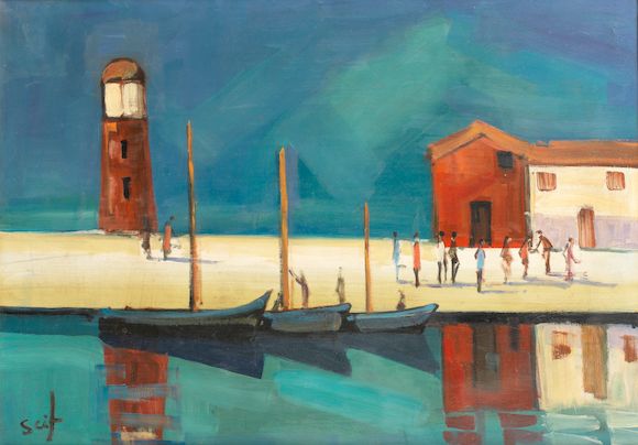 Bonhams : Seif Wanly (Egypt, 1906-1979) View of Maks - Alexandria