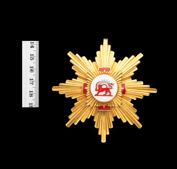 Bonhams : A UNIQUE GOLD AND ENAMEL SPECIAL GRADE BREAST STAR OF THE ...