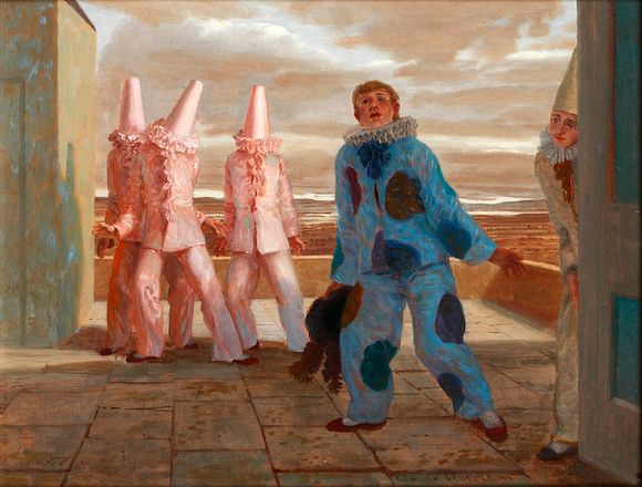 Bonhams : Claude Harrison (British, 1922-2009) 'Pink Pierrots' 1977 ...