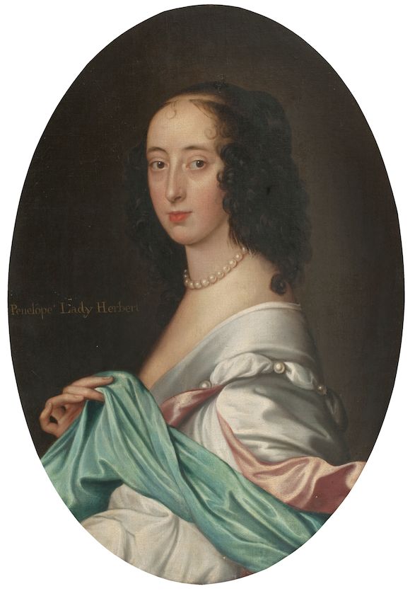 Bonhams : Manner of Gerrit van Honthorst Portrait of Penelope Herbert ...
