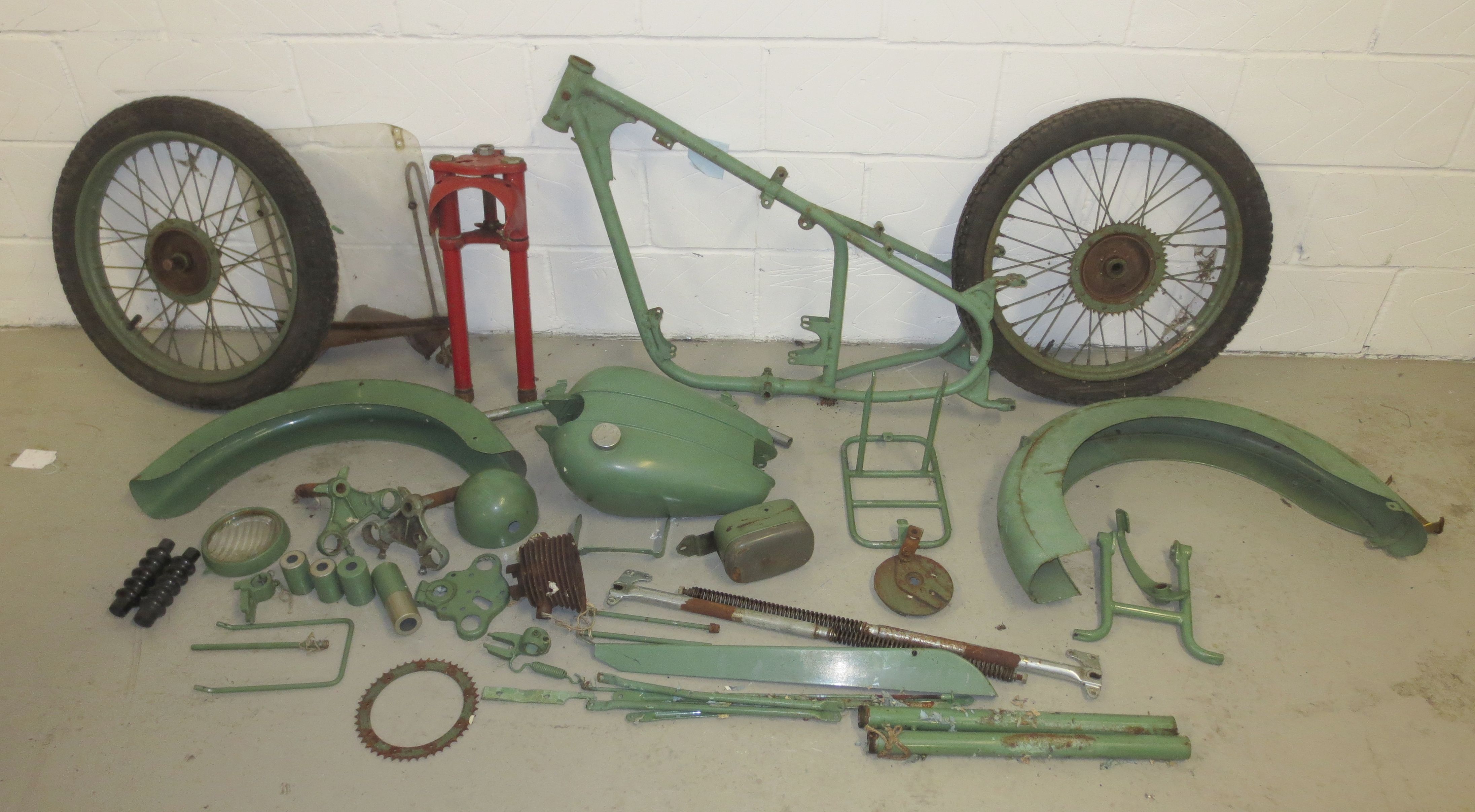 Bonhams Cars : A large quantity of BSA Bantam spares, ((Qty))