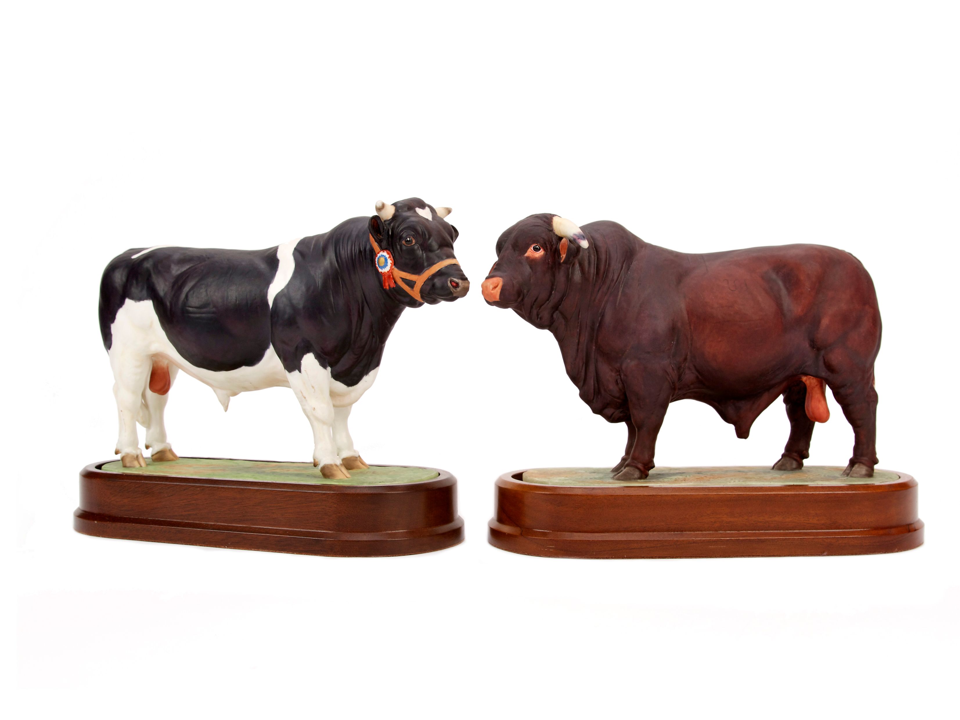 Bonhams : Two Royal Worcester Limited Edition models 'British Friesian ...
