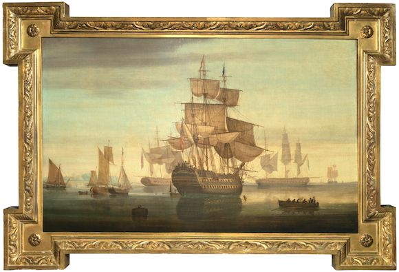 Bonhams : Thomas Whitcombe (British, 1760-1824) A Squadron of the Red ...