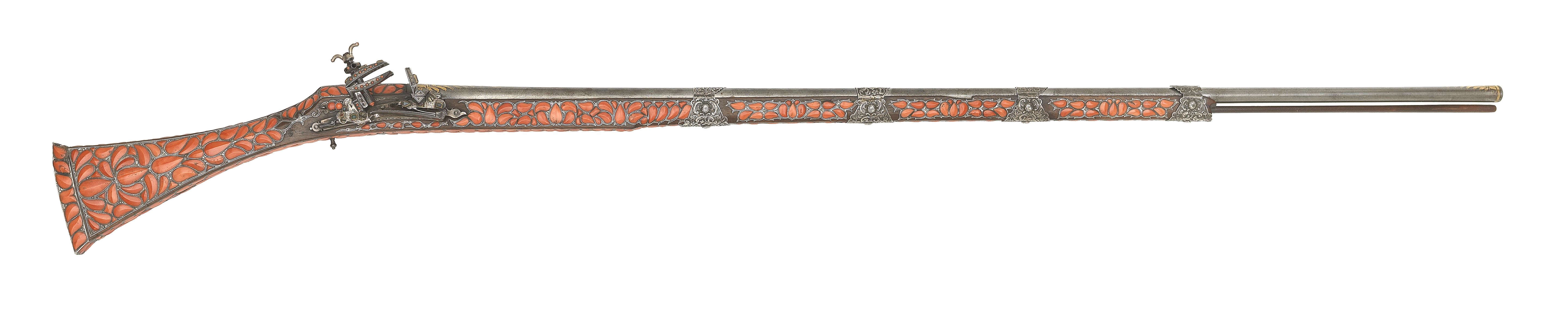 Bonhams : A Fine And Very Rare Algerian 20-Bore Toe-Lock Gun