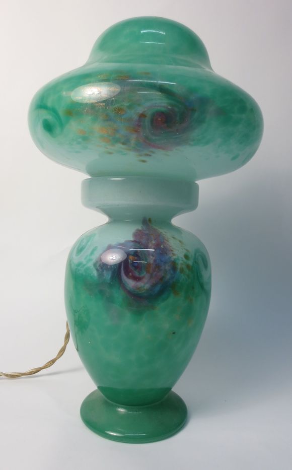 Bonhams : A Monart Table Lamp and Shade