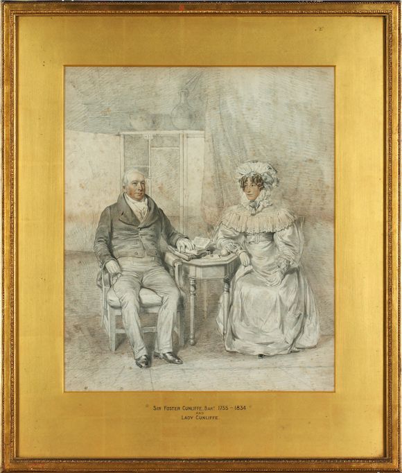 Bonhams : Henry Edridge (British, 1769-1821) Portrait of Sir Foster and ...