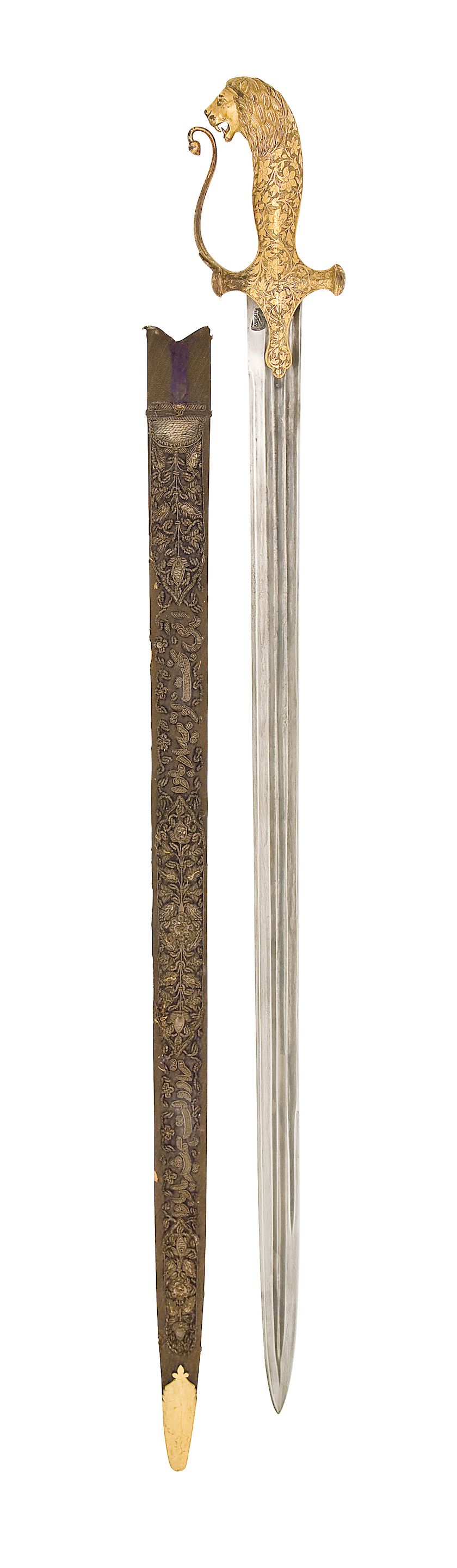 Bonhams : An Indian Gilt-Hilted Sword
