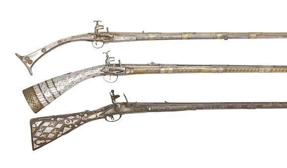 Bonhams : A Balkan 20-Bore Miquelet-Lock Gun (Arnautka)