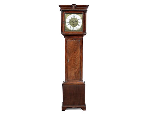 Bonhams : An Irish George III mahogany longcase clock the dial signed ...