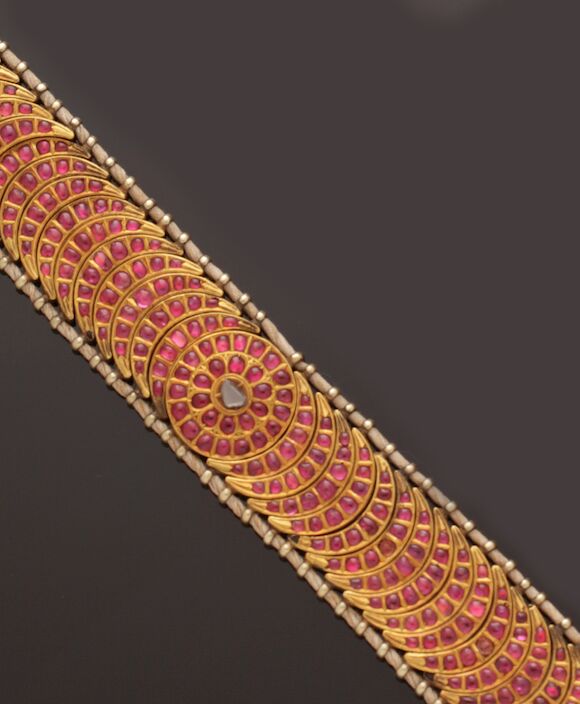 Bonhams : A ruby encrusted collar