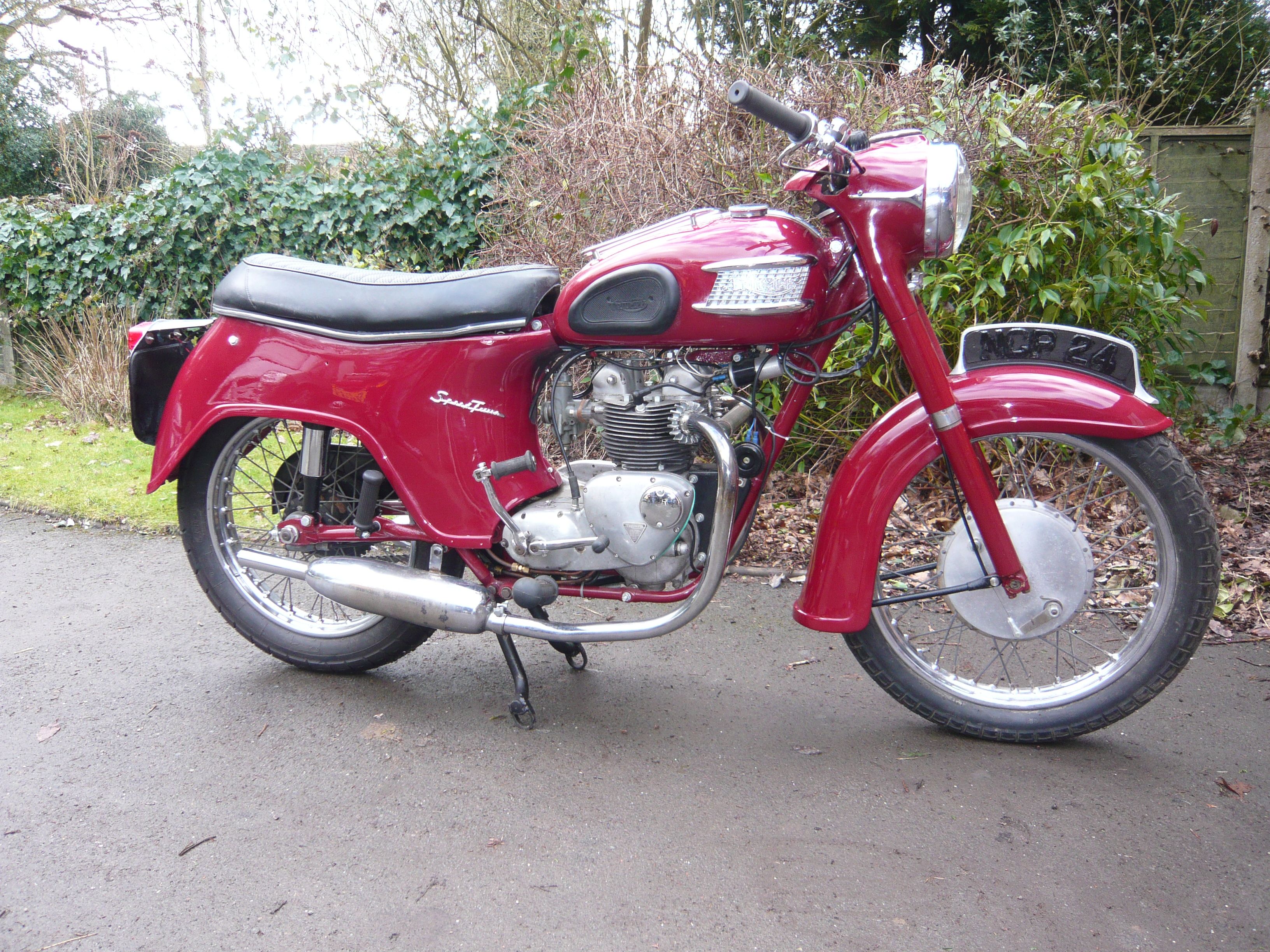 Bonhams Cars : 1960 Triumph 496cc Speed Twin Frame no. H17842 Engine no ...