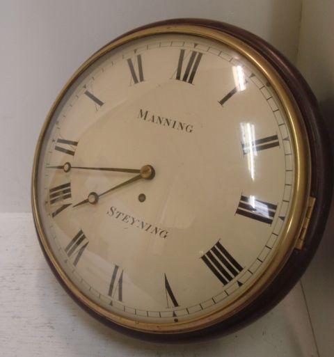 Bonhams : A Victorian mahogany cased wall timepiece, Manning Steyning ...