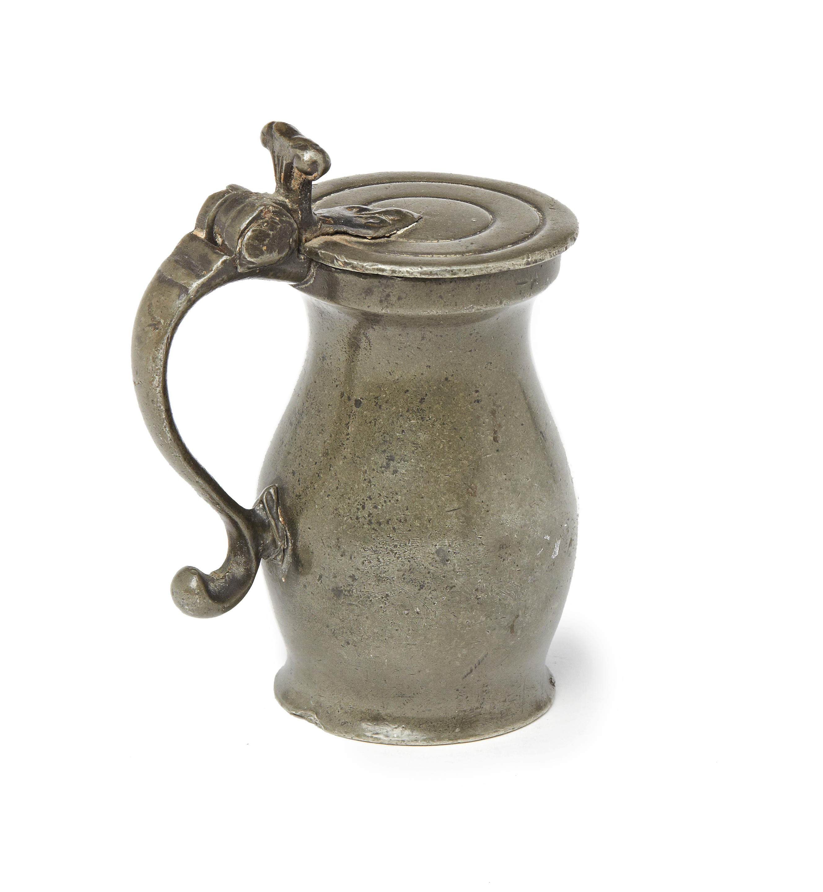Bonhams An Oews Gill Double Volute Pewter Baluster Measure