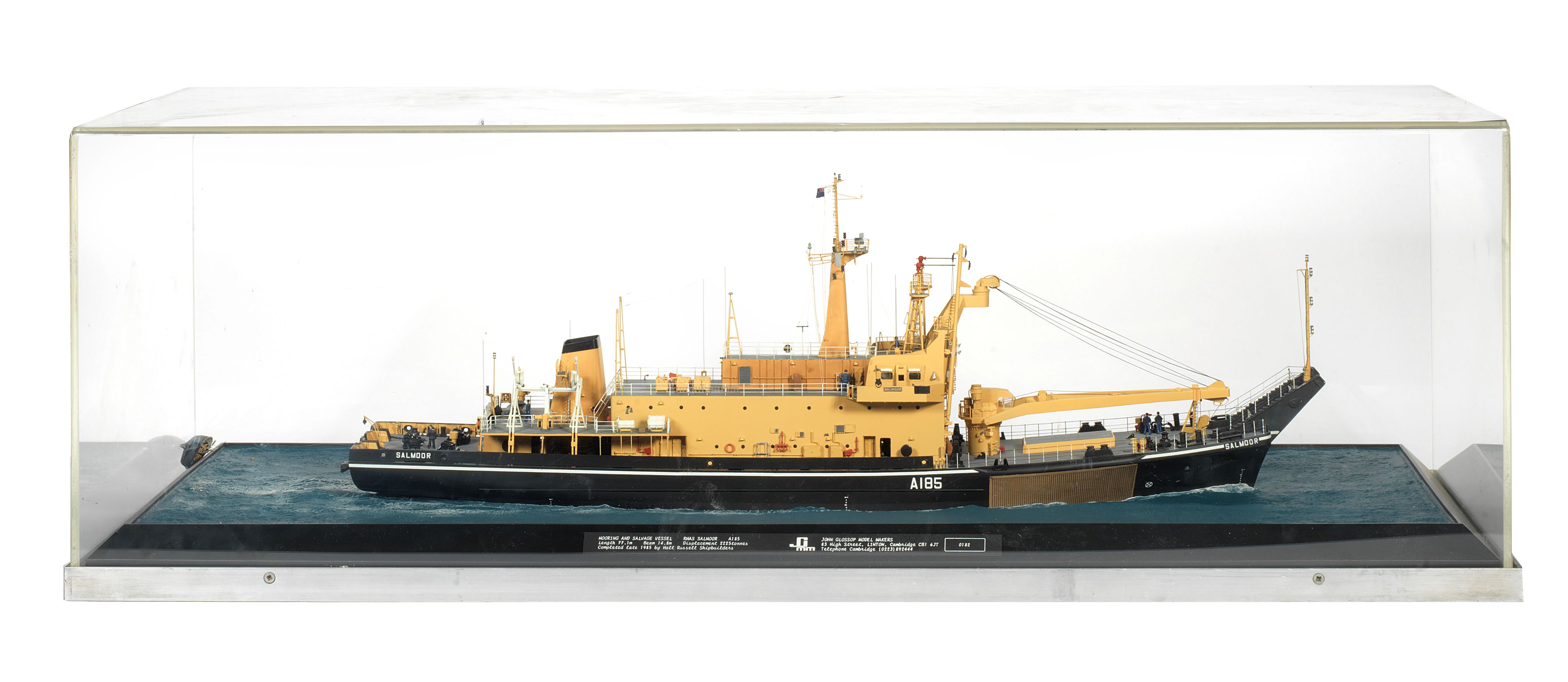 Bonhams : A waterline model of the auxiliary Salvage Vessel RMAS ...