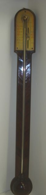 Bonhams : An early 19th Century mahogany stick barometer, Dolland ...