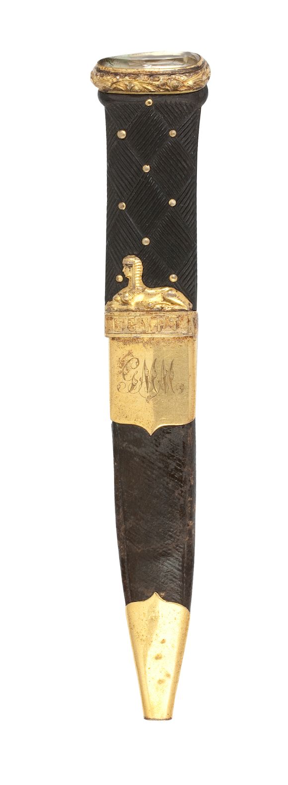 Bonhams : A Scottish Officer's Gilt-Brass Mounted Skean dhu Of The 79th ...