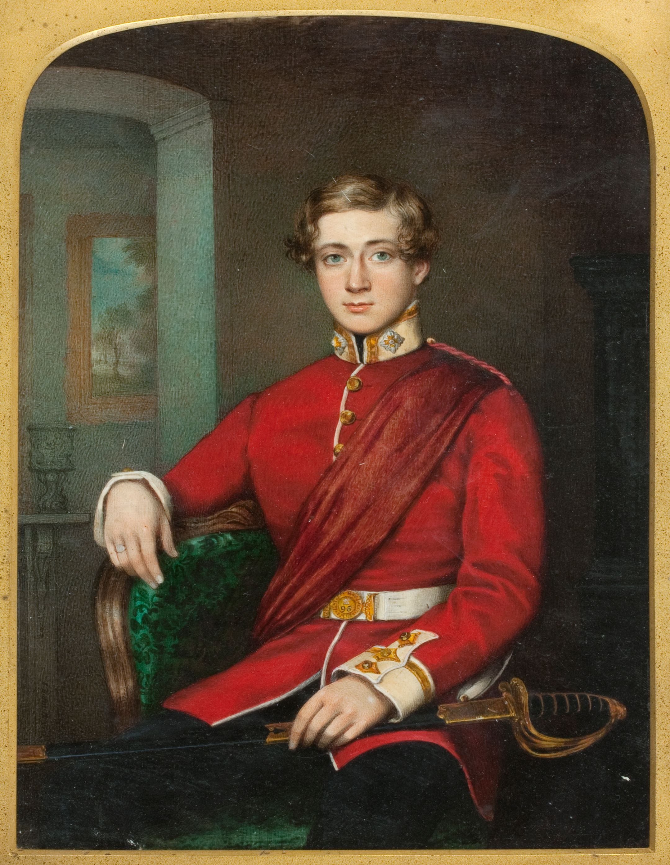 Bonhams : A 19th century portrait minature probably of Lieutenant ...