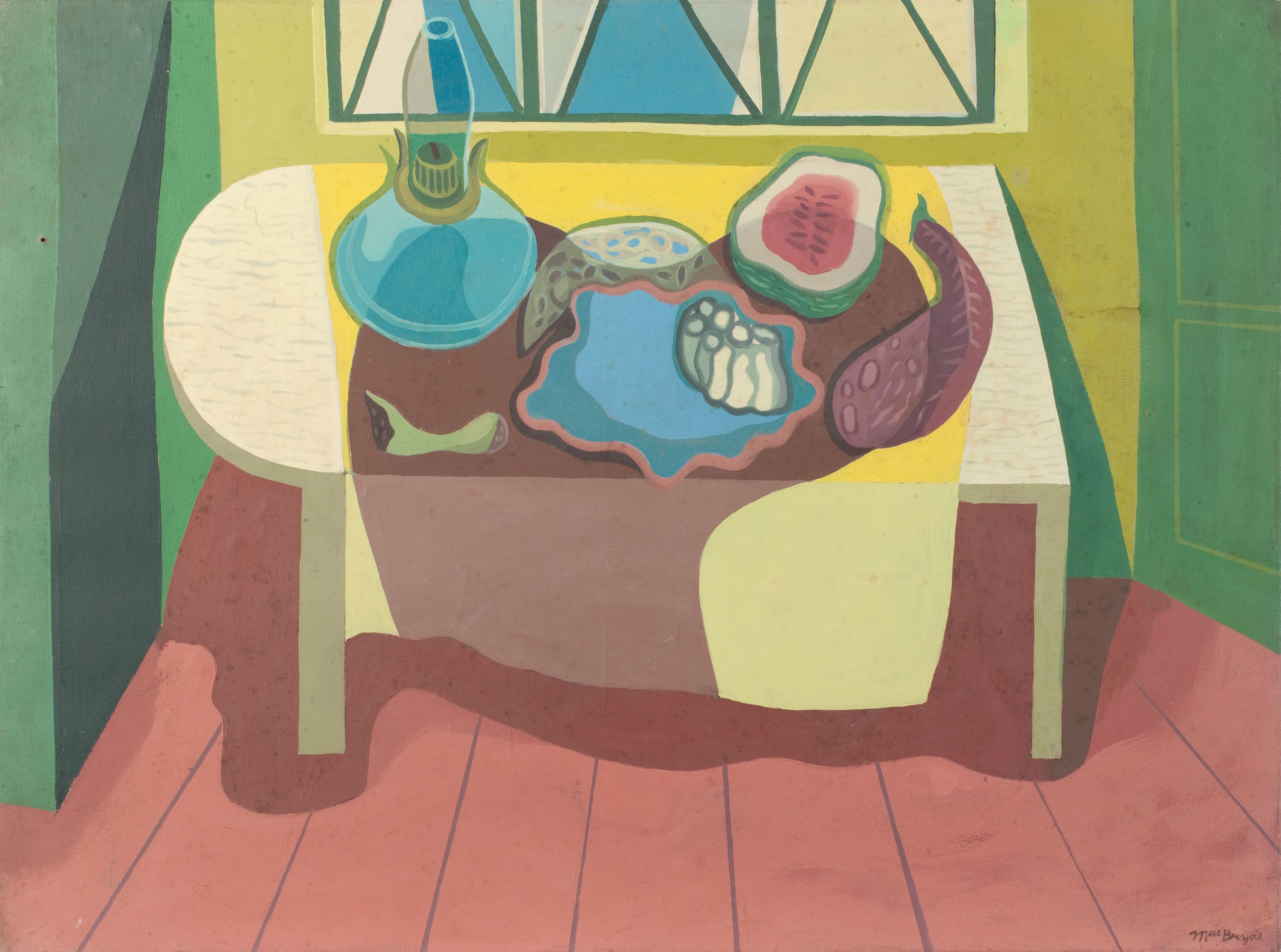 Bonhams : Robert MacBryde (British, 1913-1966) Yellow Still Life 76 x ...