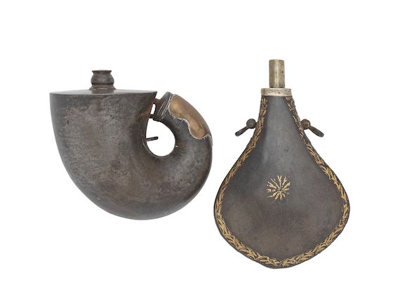 Bonhams : An Indian Powder-Flask, And A Persian Powder-Flask
