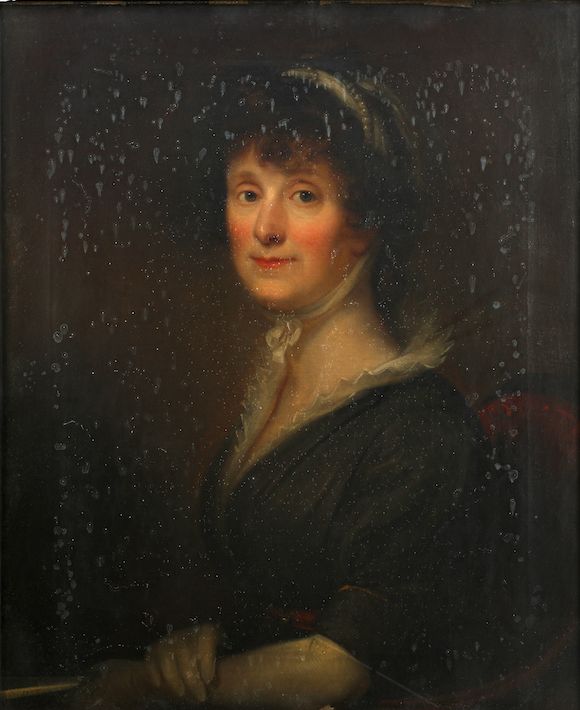 Bonhams : English School, 19th Century Portrait of Hannah Gaskell, bust ...