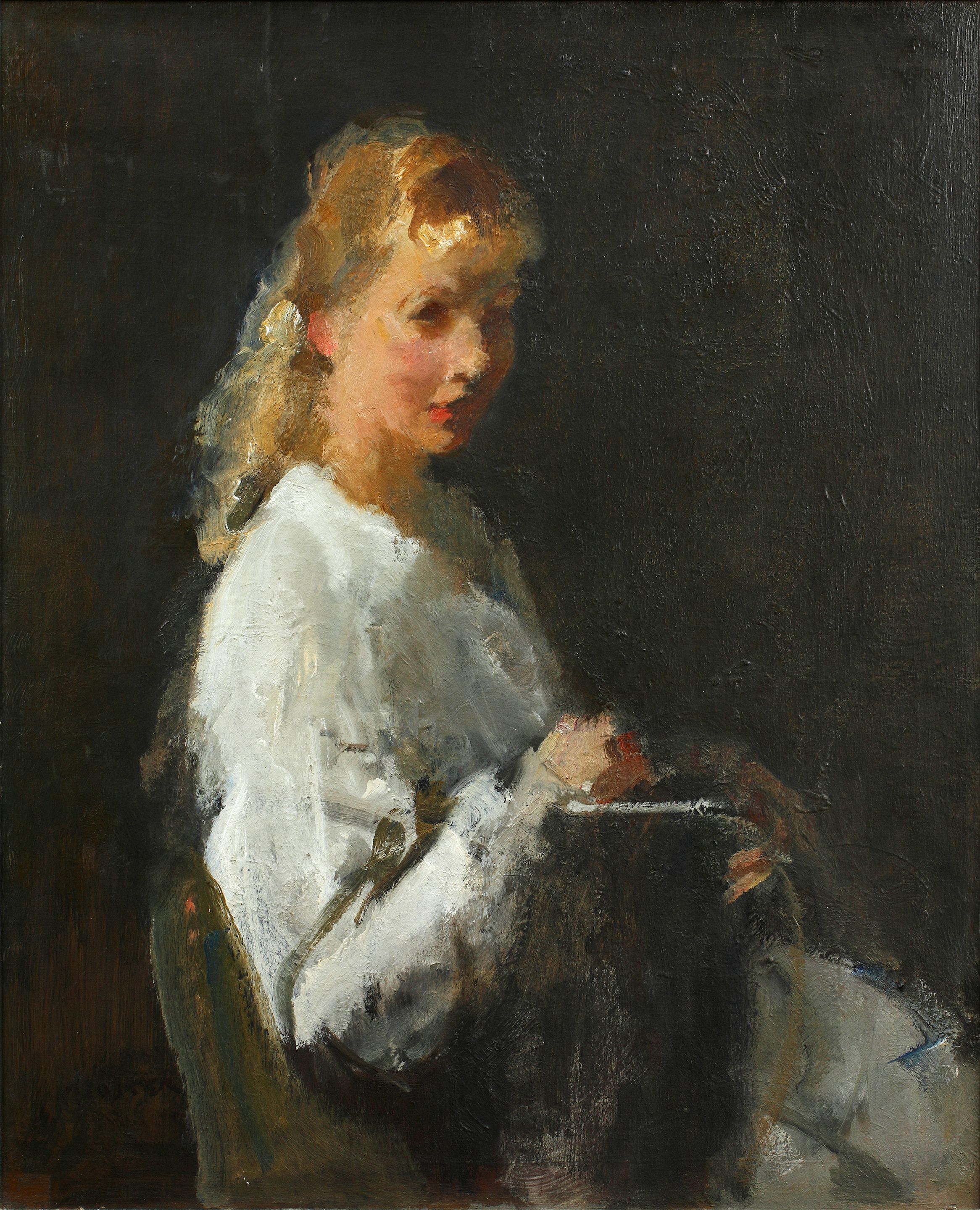 Bonhams : Walter Ernest Webster (British, 1878-1959) Portrait of a ...