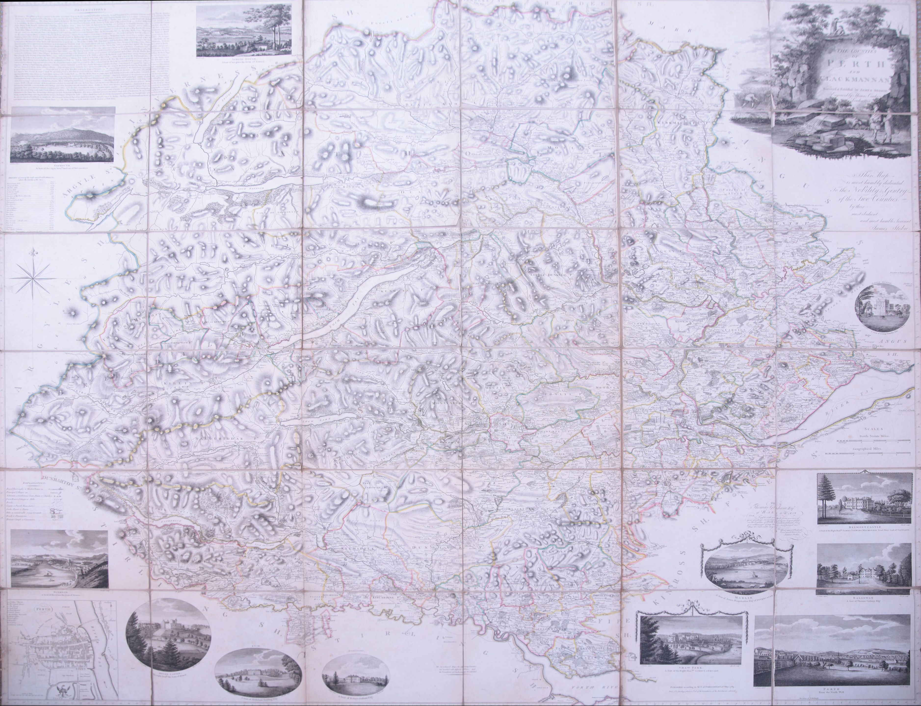 Bonhams : MAP - PERTH AND CLACKMANNAN STOBIE (JAMES) The Counties of ...