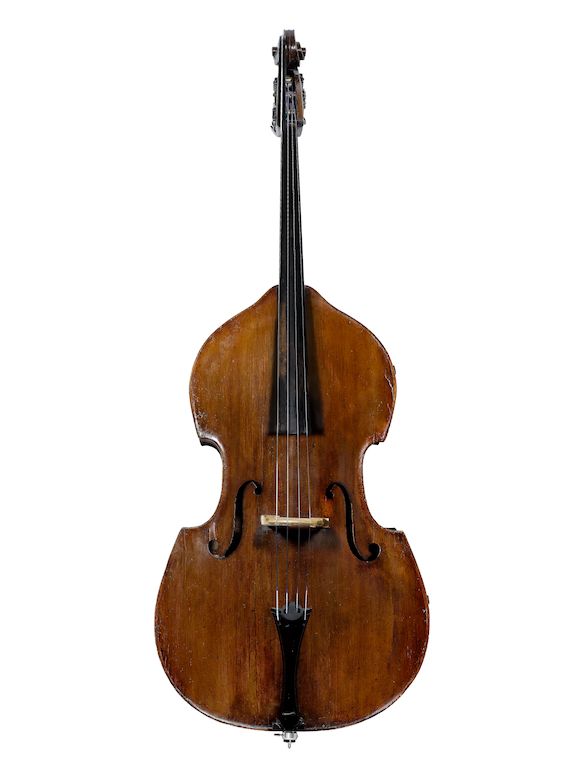 Bonhams : An interesting four string orchestral bass with extension ...