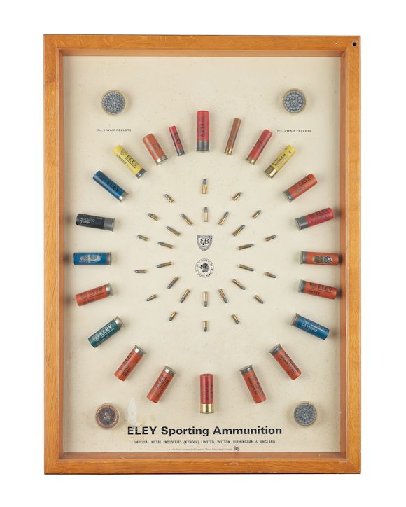 Bonhams : An Eley cartridge-display board