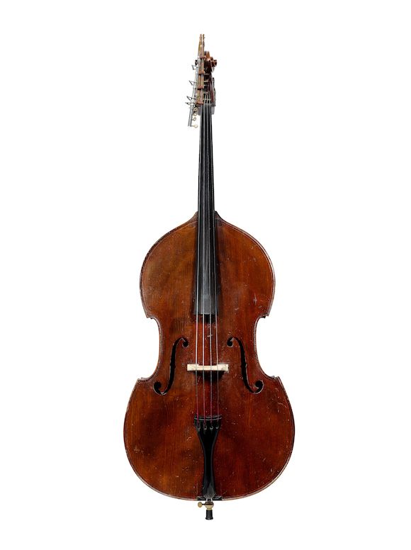 Bonhams : French Double Bass of the Jacquet Mirecourt School circa 1880