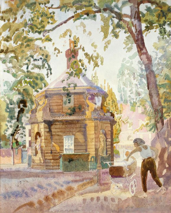 Bonhams : Walter Bayes (British, 1869-1956) Hanover Gate, Regent's Park ...