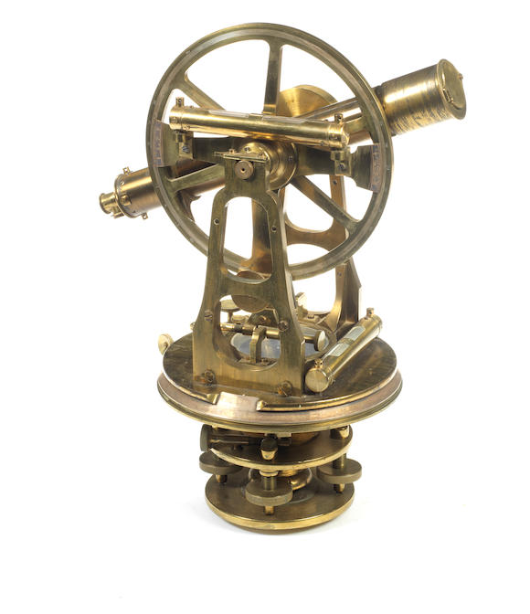 Bonhams A 7 Inch Brass Theodolite English Circa 1870