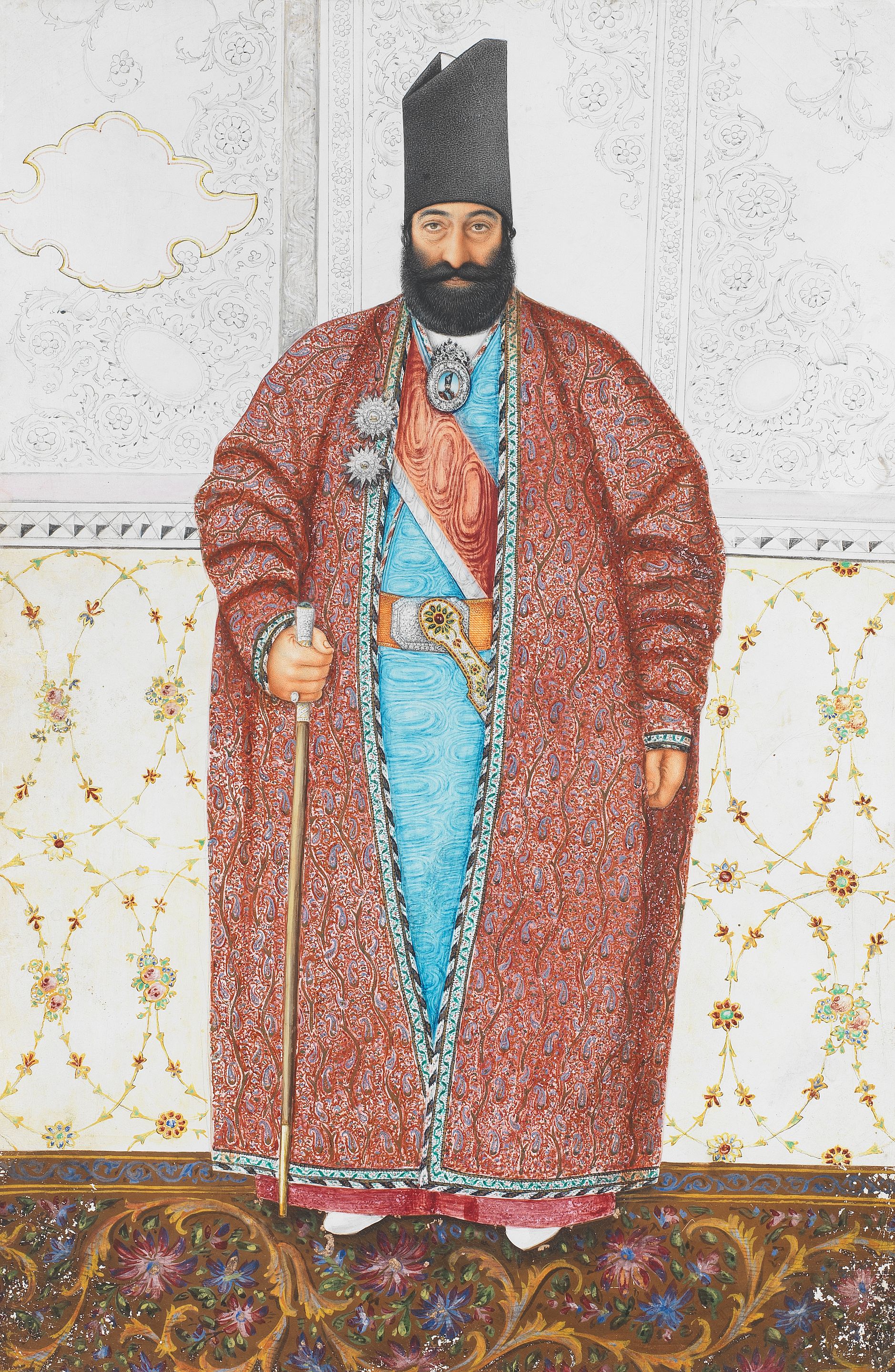 Bonhams : A portrait of a princely official, perhaps Husain 'Ali Khan ...