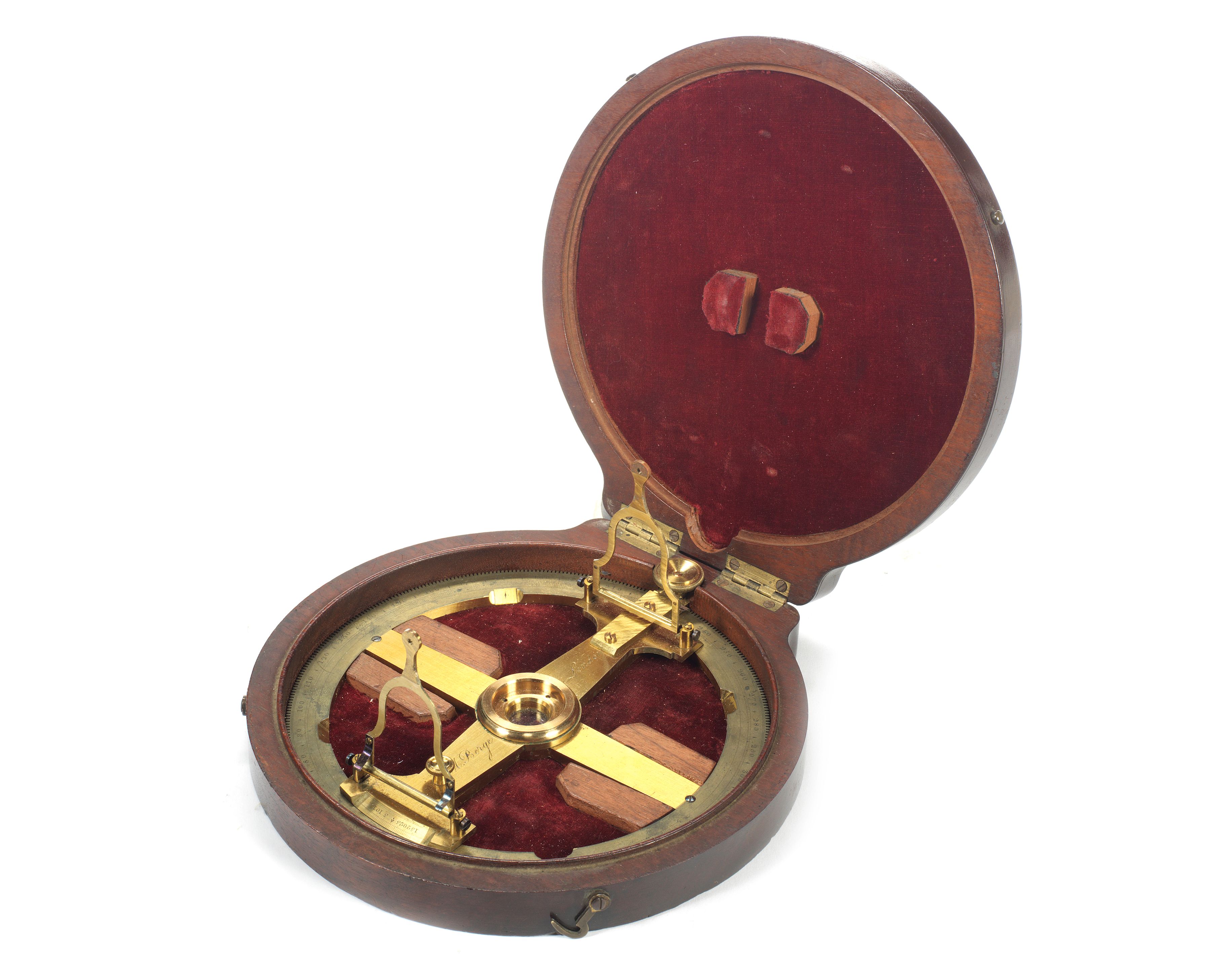 Bonhams : An M. Berge circular brass protractor, English, early 19th ...