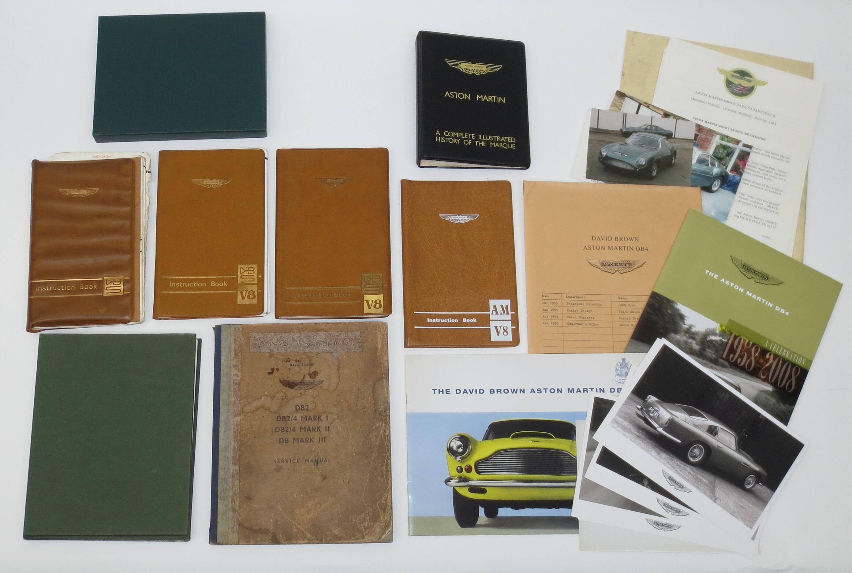 Bonhams Cars : Assorted Aston Martin technical literature and manuals, ((Qty))