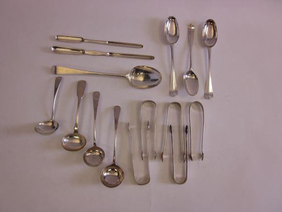 Bonhams : A quantity of Newcastle silver flatware various dates and ...