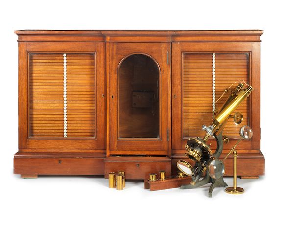 Bonhams : The mircoscopy cabinet of Frederick Dishley English, early ...