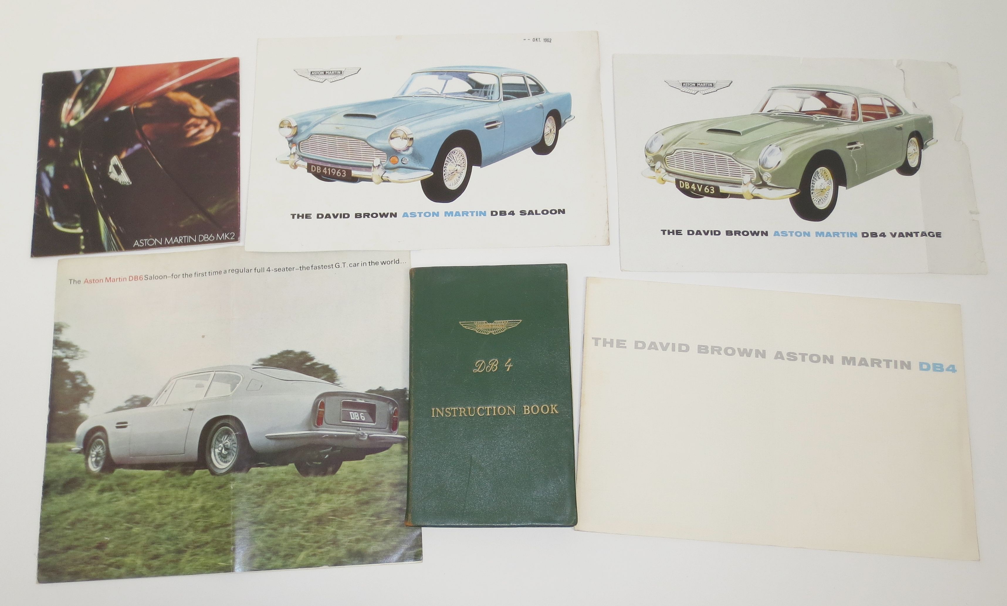 Bonhams Cars : An Aston Martin DB4 Instruction Book and sales brochures ...