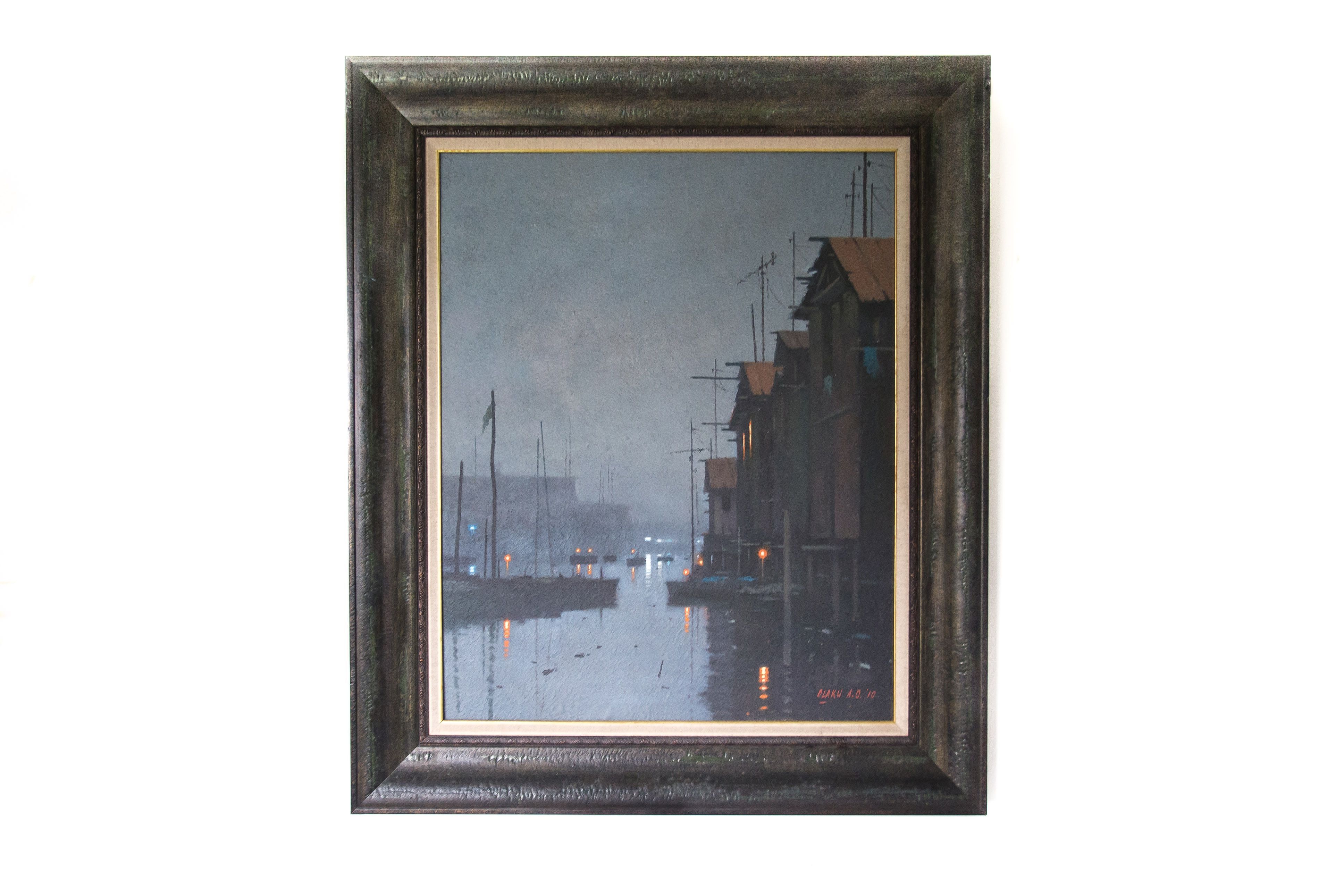 Bonhams : Abiodun Olaku (Nigerian, born 1958) Lagos nocturne