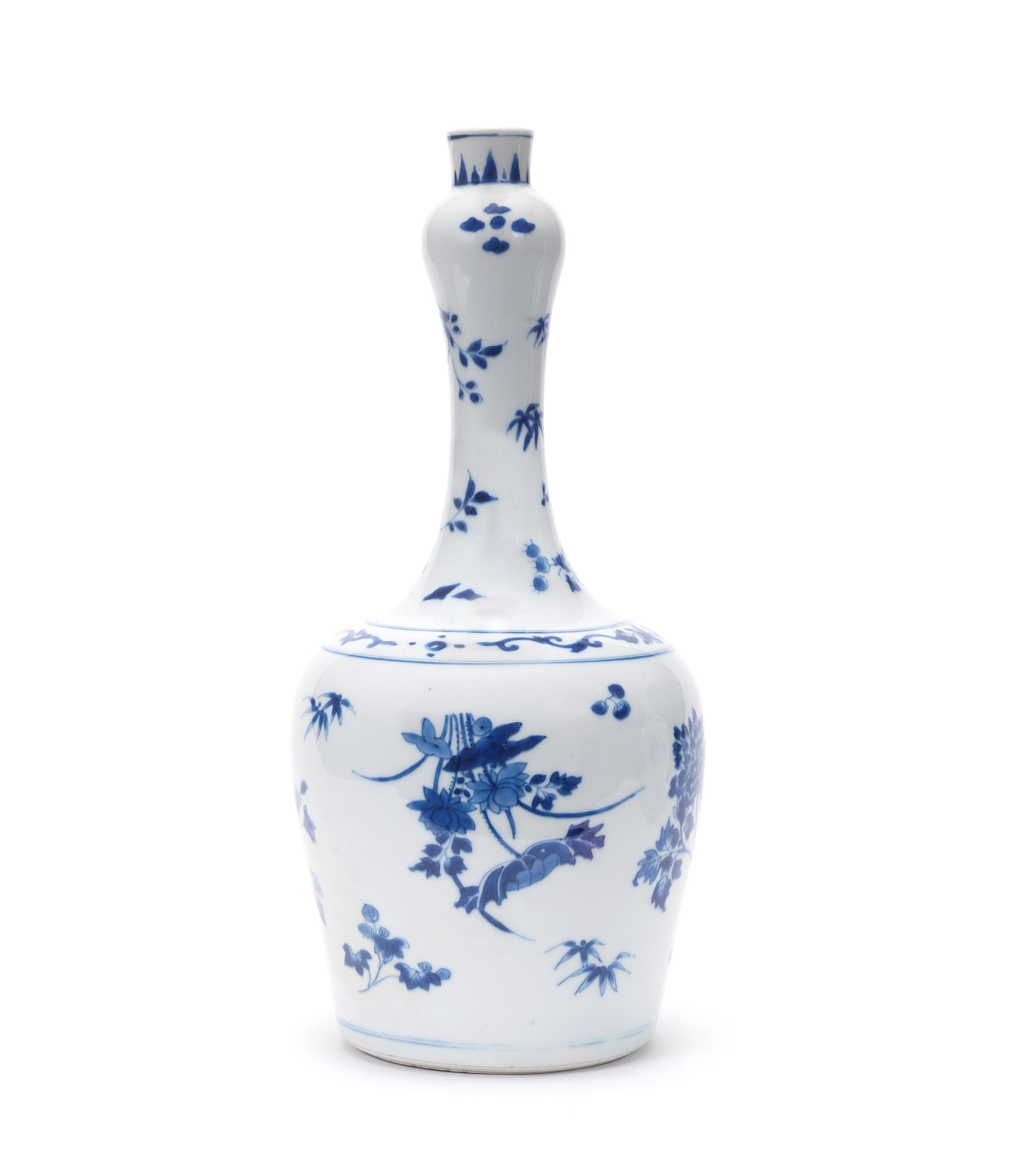 Bonhams : A blue and white 'floral sprigs' vase Second half 17th century