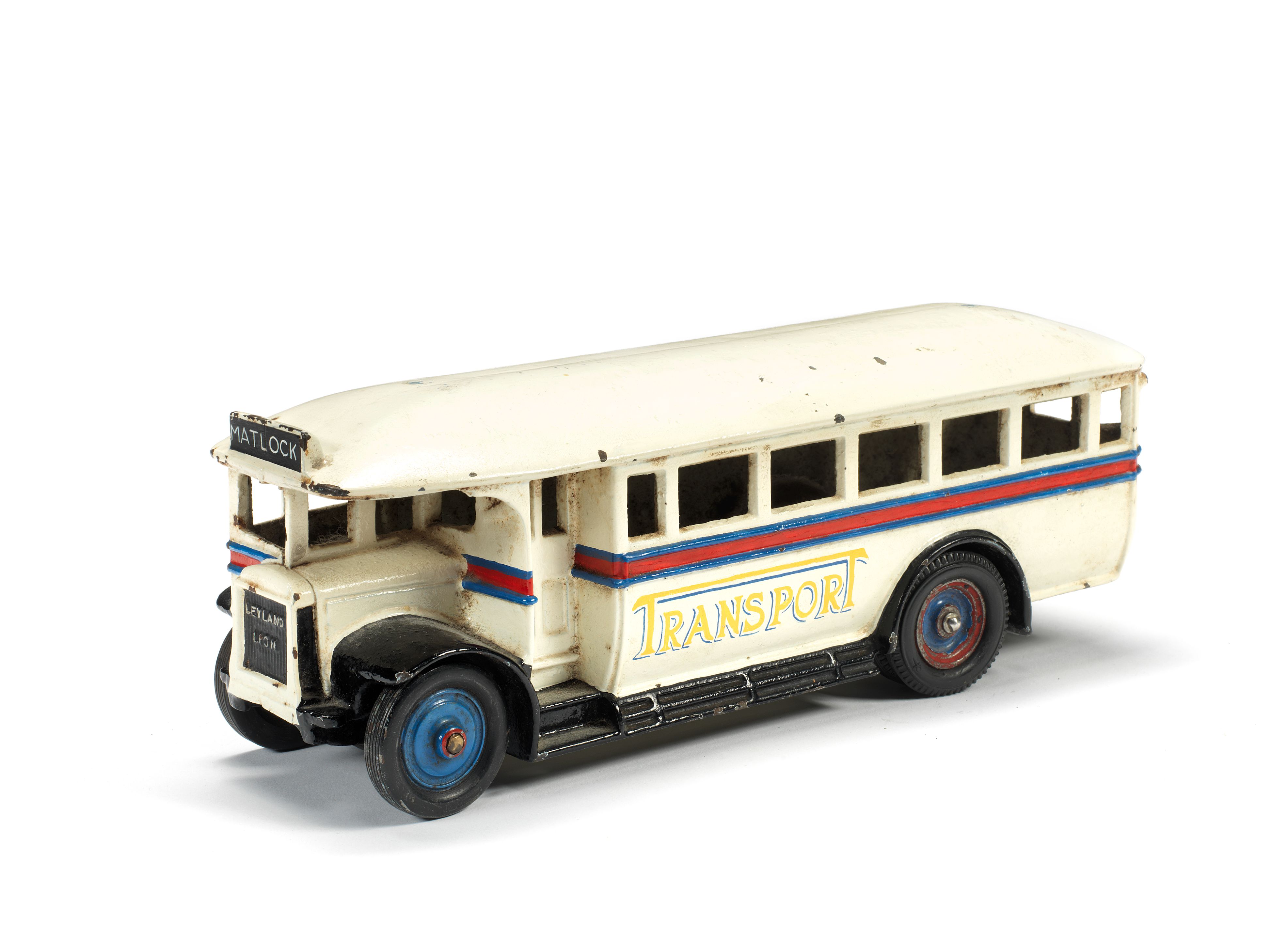 Bonhams : Cast iron Wallworks Leyland Lion single decker bus ...
