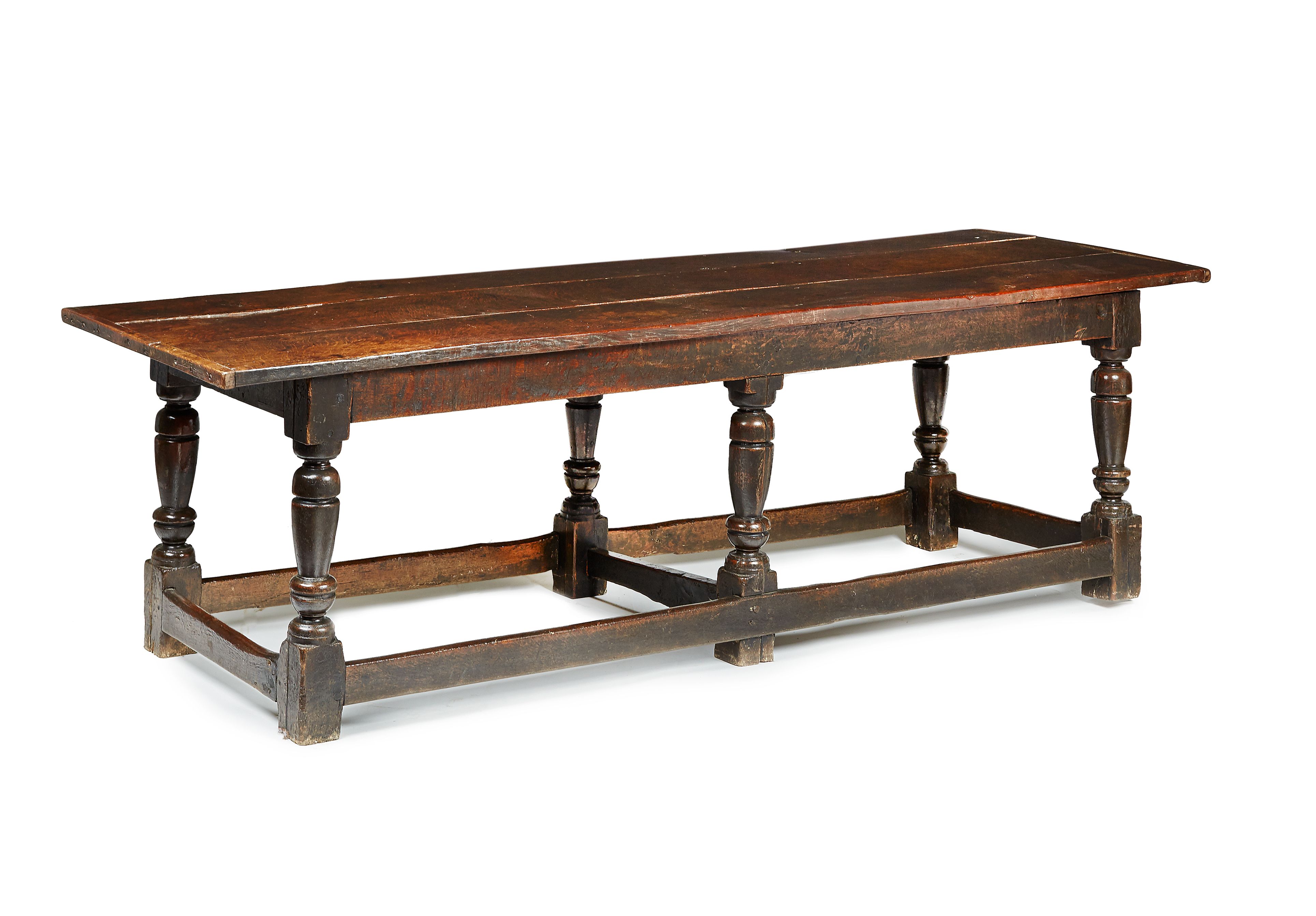 Bonhams : A Charles I oak joined six-leg refectory table, circa 1630 ...