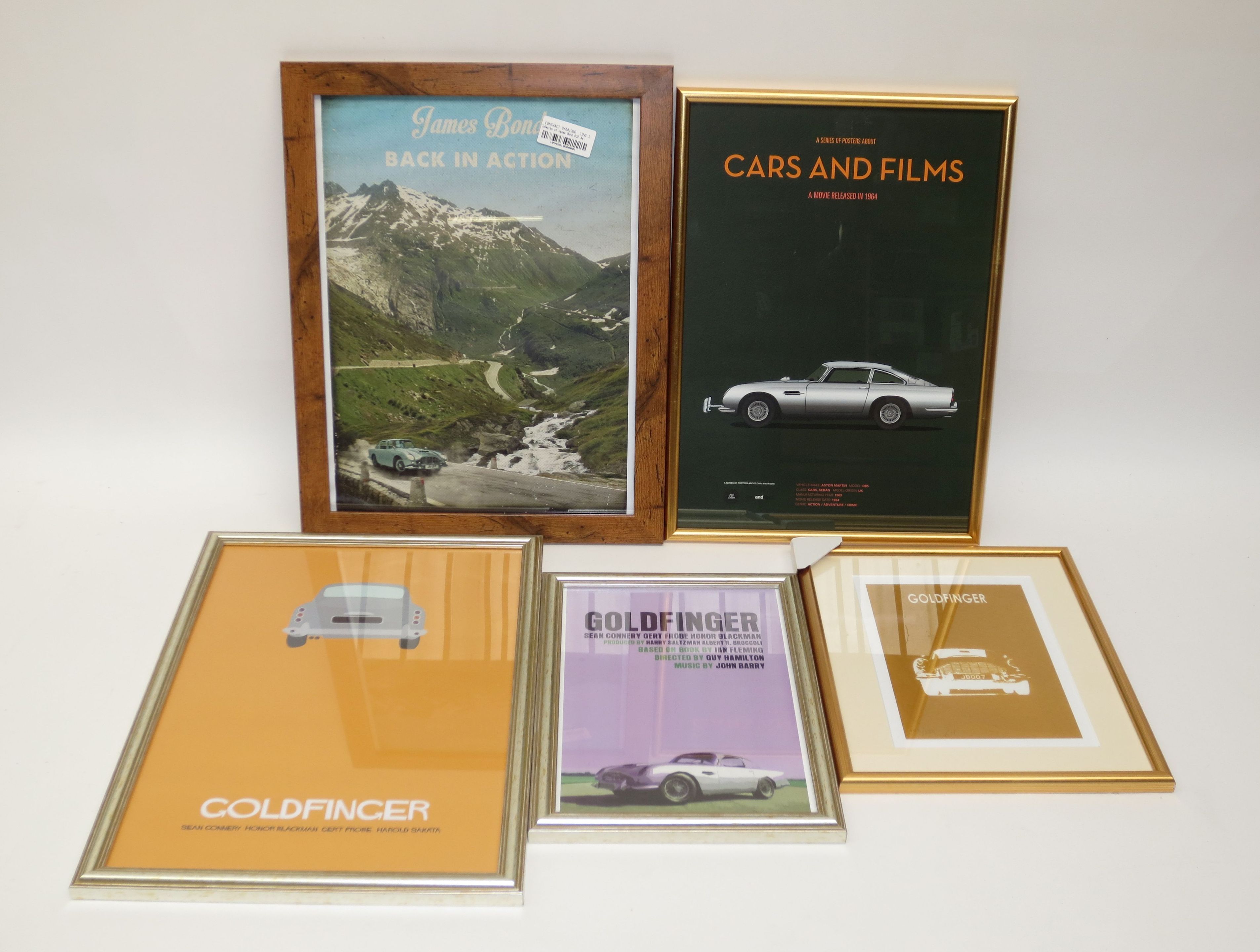 Bonhams Cars : A collection of assorted Aston Martin prints with a ...