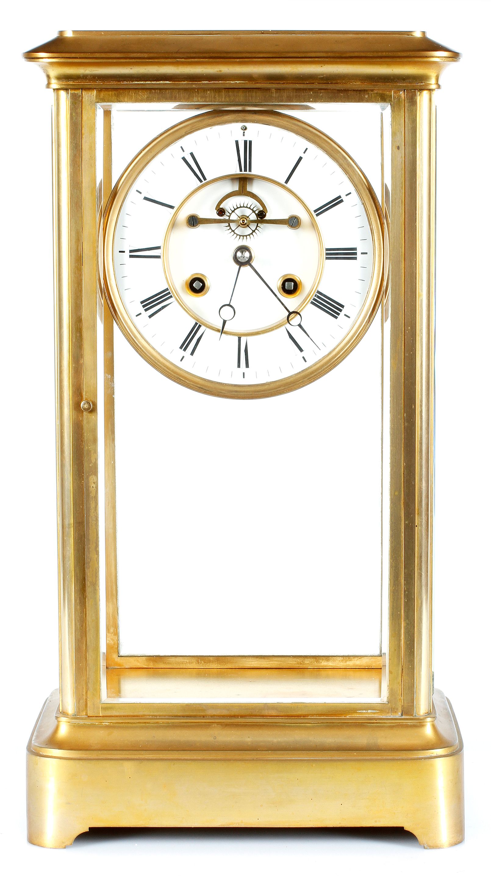 Bonhams : A French four glass large mantel clock