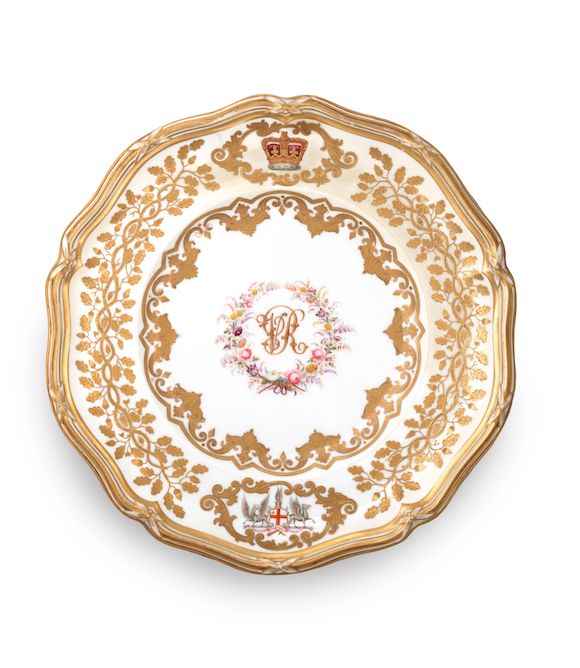 Bonhams : A Davenport Royal Banqueting plate, circa 1837