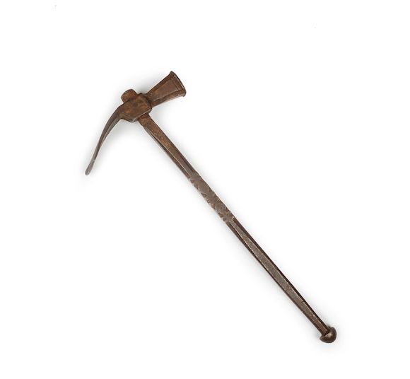 Bonhams : A 17th/18th century wrought iron hammer, possibly a cobbler's ...